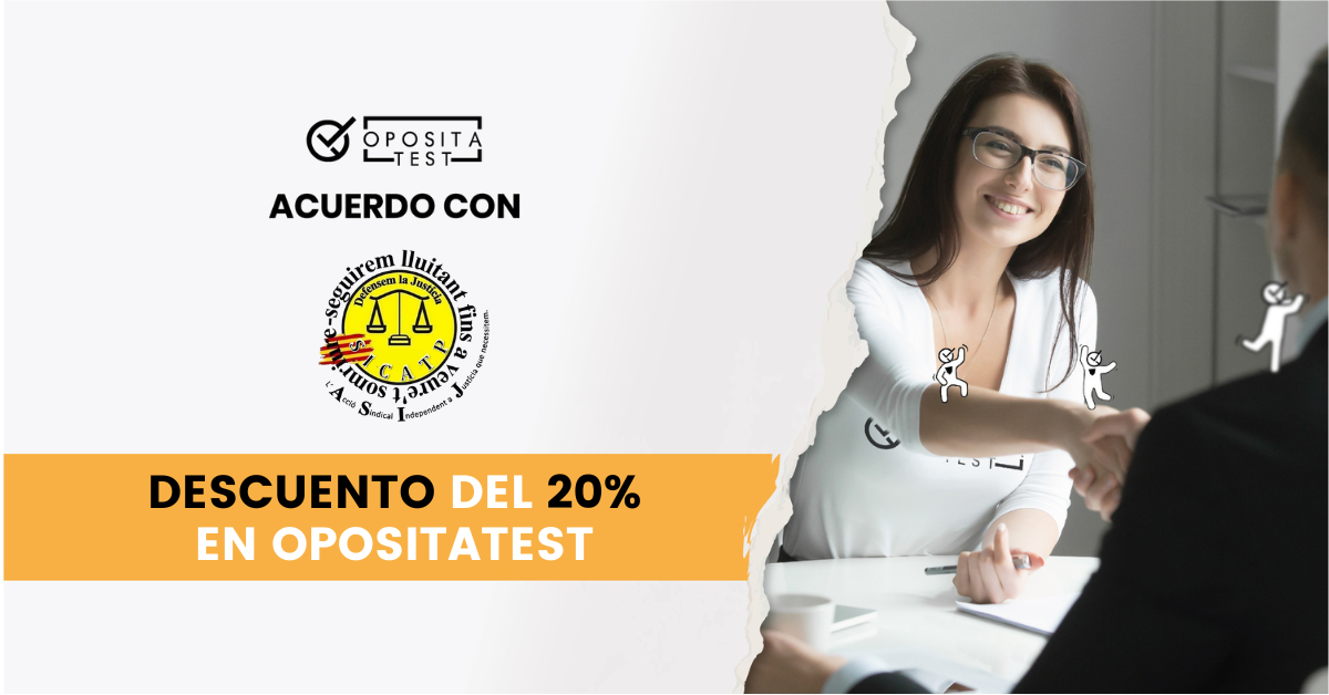 Acuerdo con SICATP 20% de descuento en OpositaTest