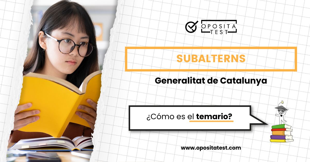 Temario de Subalternos de la Generalitat de Cataluña 2025-2026